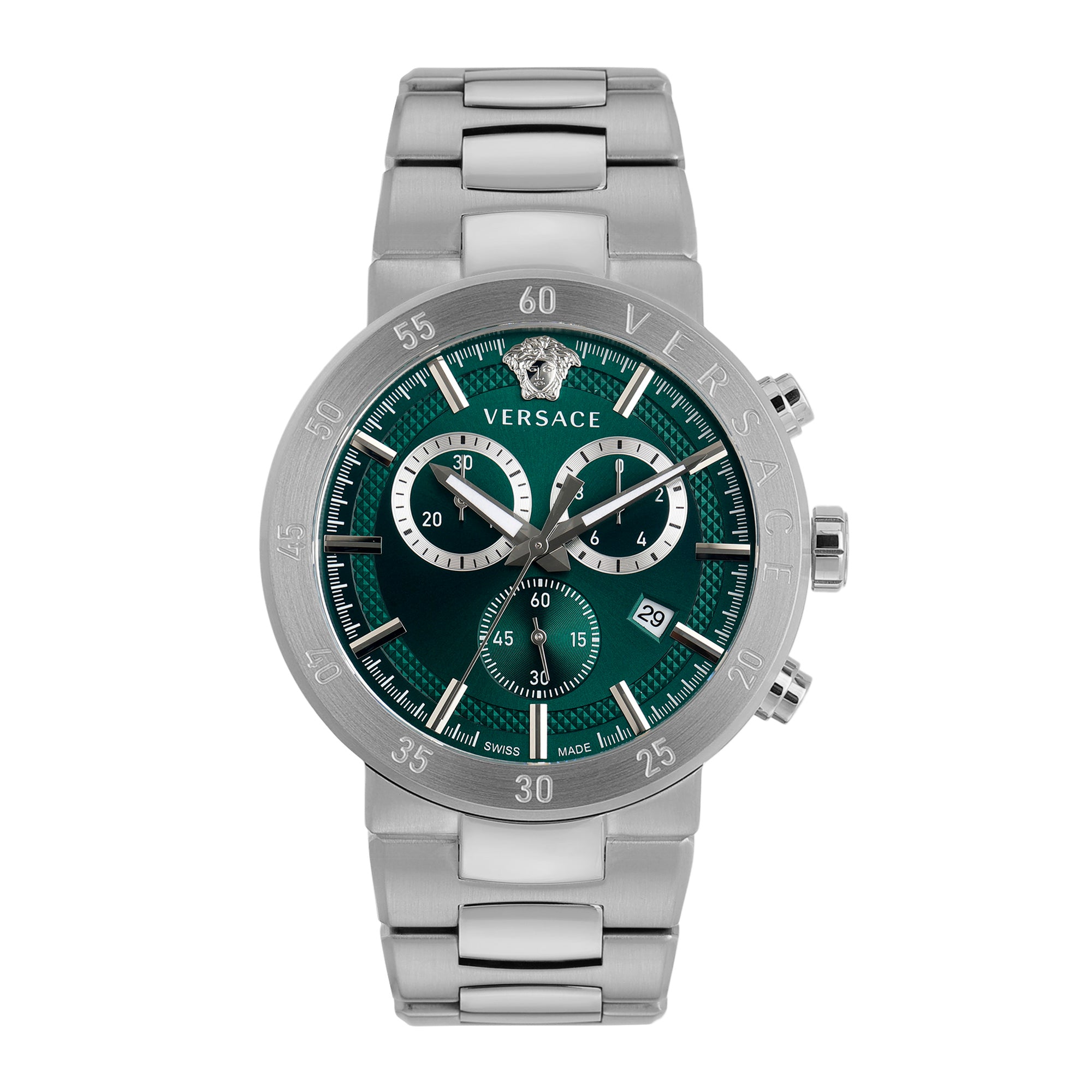 Versace Green Round Dial Quartz Analog Men Watch - VEPY01021 - At JUST ...