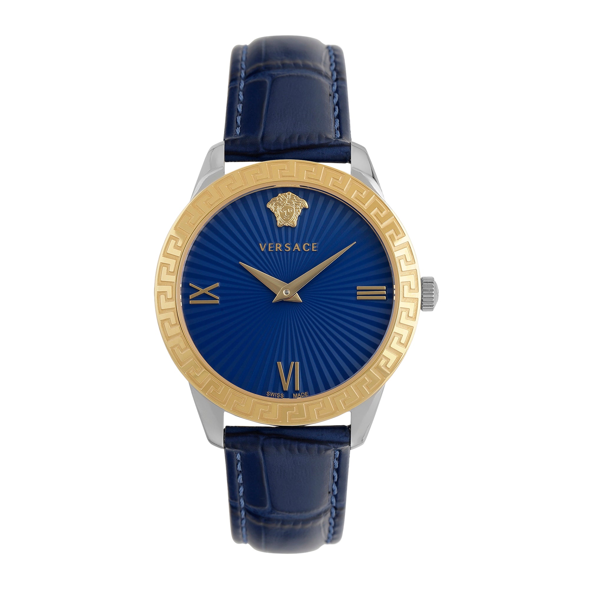 Versace Blue Round Dial Quartz Analog Women Watch - VEVC00219 - At JUST ...