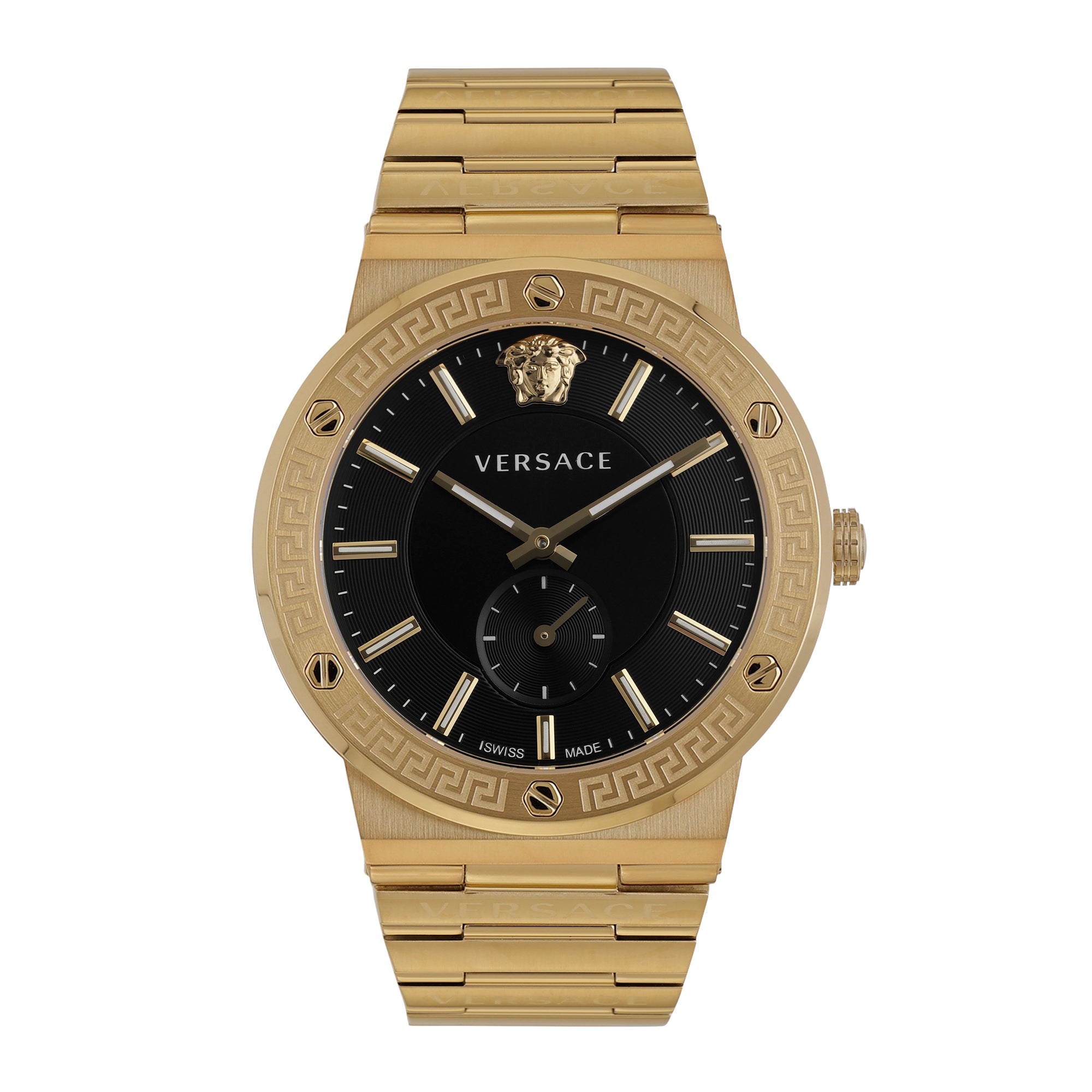 Versace Black Round Dial Quartz Analog Men Watch - VEVI00821 - At JUST ...