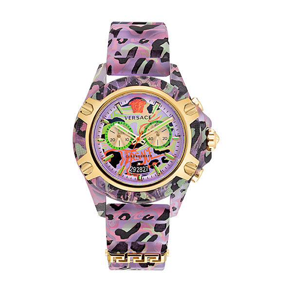 Versace Camouflage Dial Chrono Quartz Unisex Watch - VEZ700722 - At ...