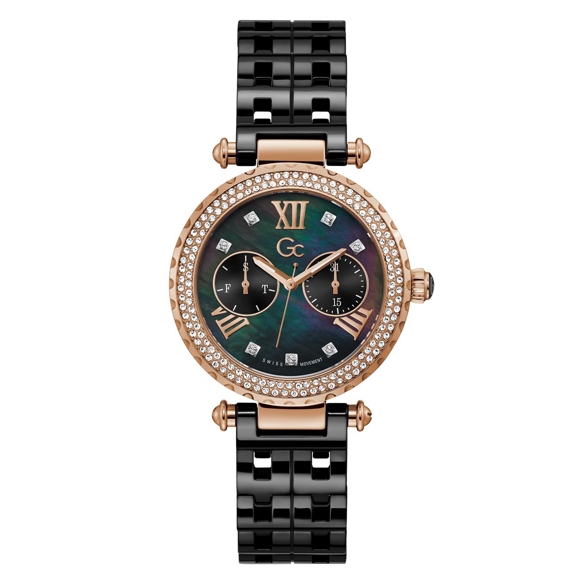 Gc Sport Chic Rose gold Round Dial Quartz Women Watch - Guess Collecti ...