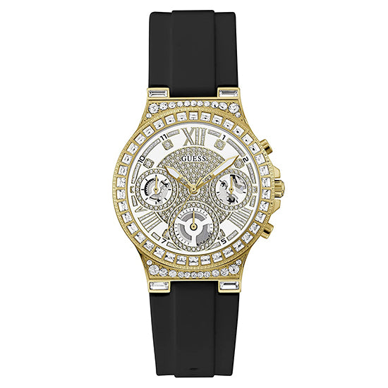 Guess Moonlight Champagne Round Dial Multi-function Women Watch ...