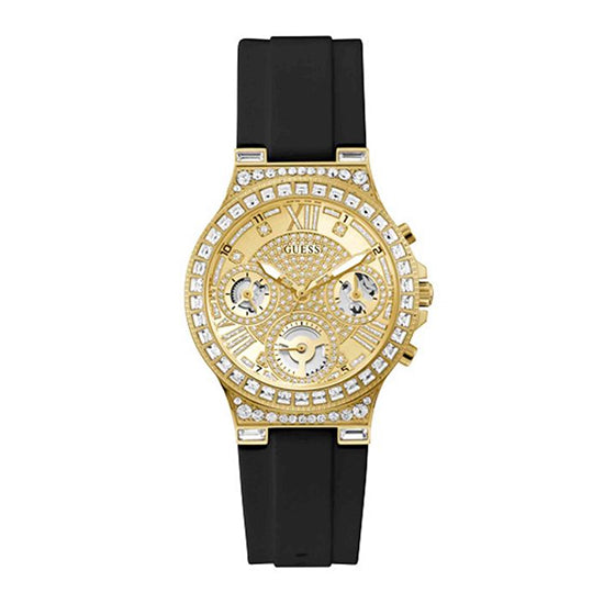 Guess Moonlight White Dial Round Case Multi Function Women Watch At ...